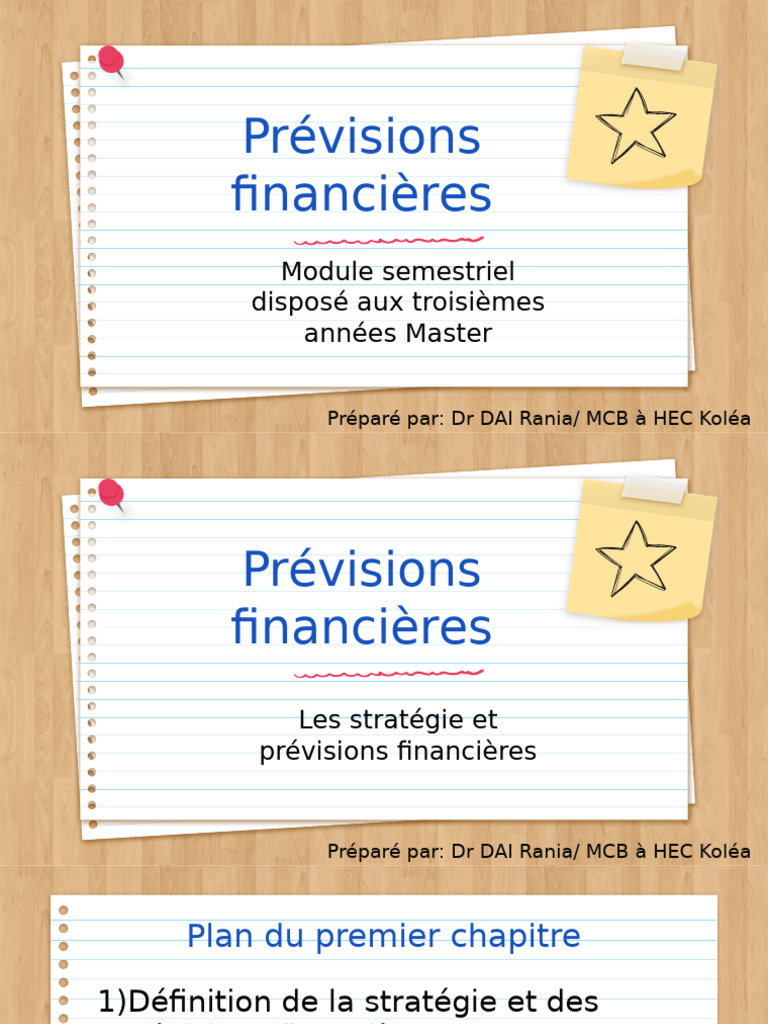 Cours Strategie Financiere Plan de Financement Et Plan de Trésorerie | PDF | Trésor | Prêts