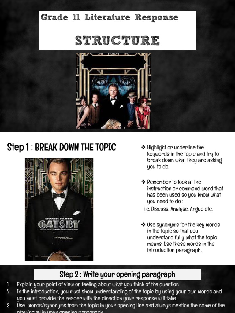 Grade 11 Literature Response Guide | PDF | Essays