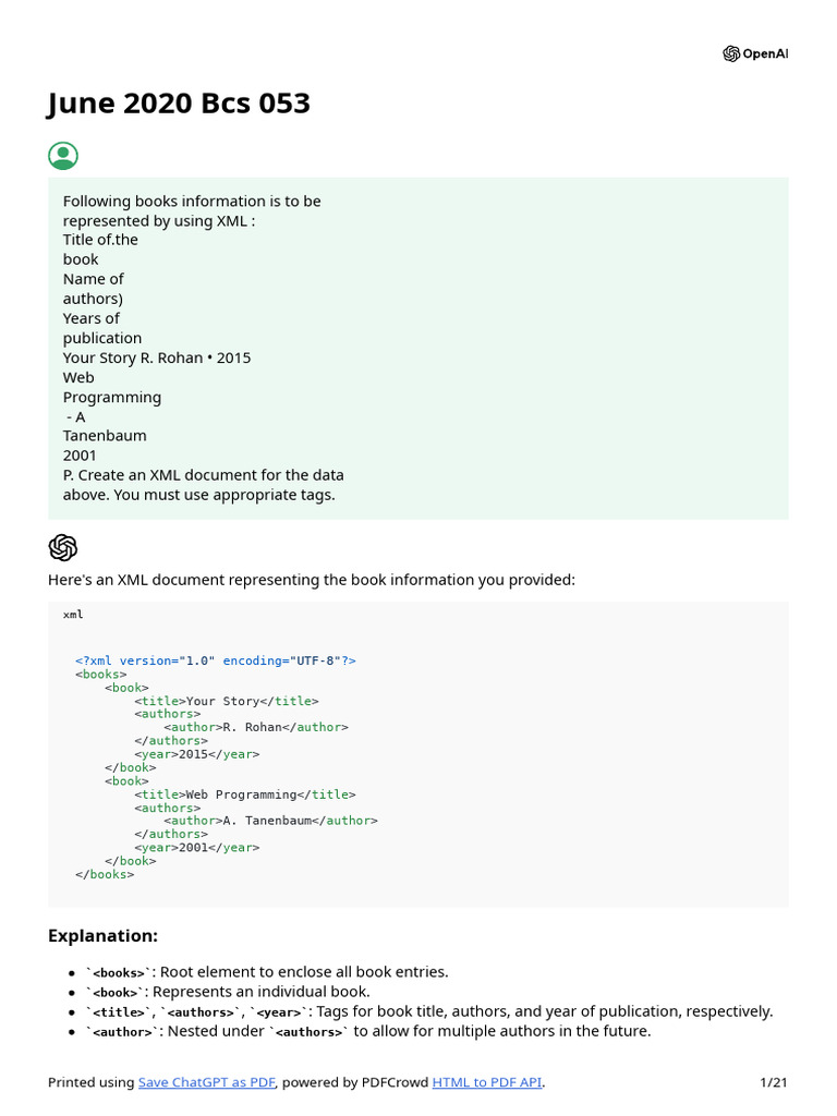 June 2020 Bcs 053 | PDF | Http Cookie | World Wide Web