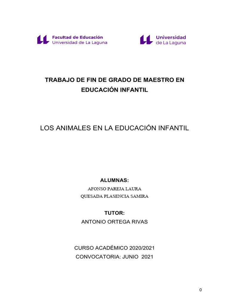 Animales en Educación Infantil | PDF | Aprendizaje | Pollo