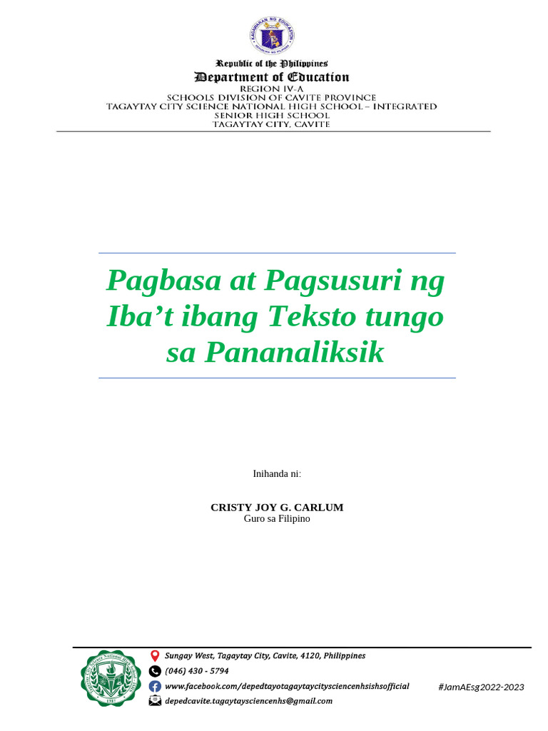 Interbensyon Sa Pagbasa 2024 2025 Final Output | PDF
