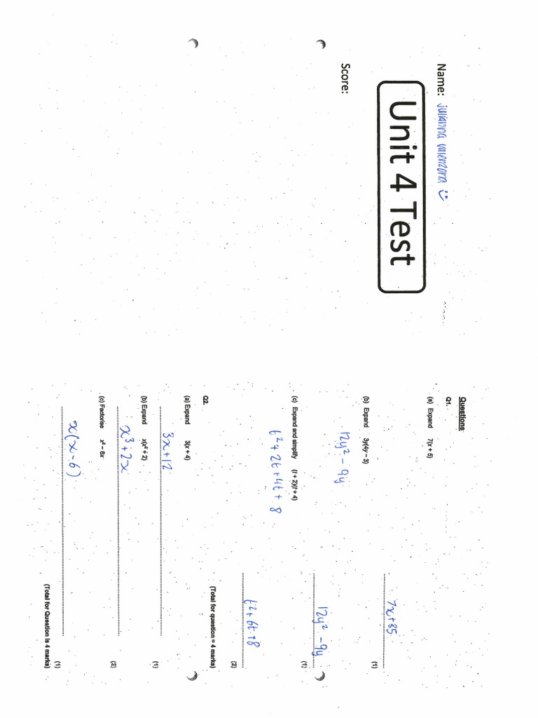 JuliannaV Unit4 Math | PDF