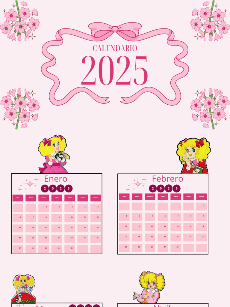 Calendario 2025 Candy Candy | PDF | Calendario