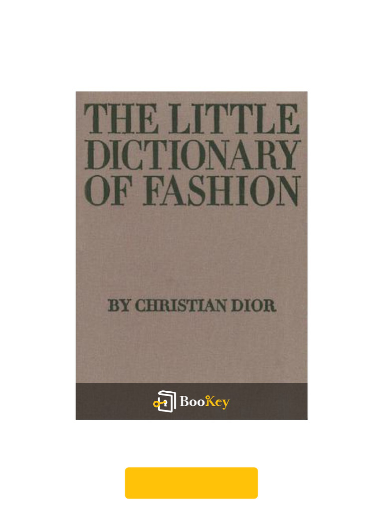 Dior's Fashion Dictionary: A Guide for Women | PDF | Fashion | Emotions