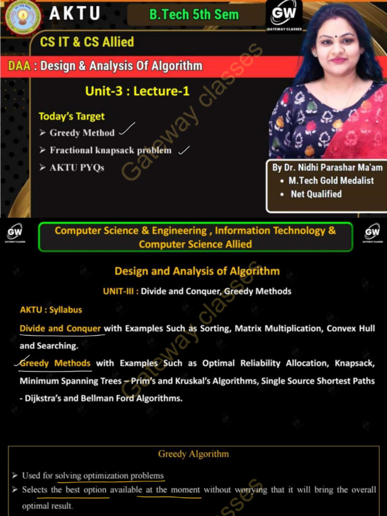 DAA U-3 Combined Notes | PDF