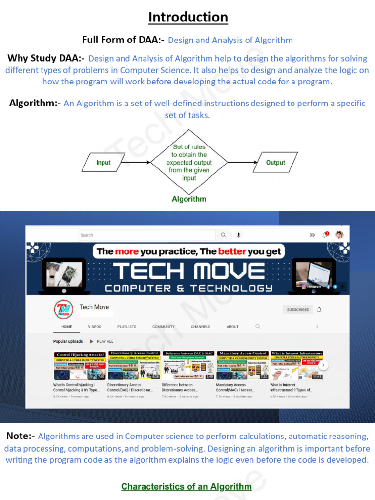 DAA by Tech Move_merged | PDF | Time Complexity | Algorithms And Data ...