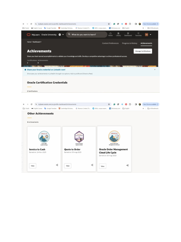 Achievements Screen | PDF