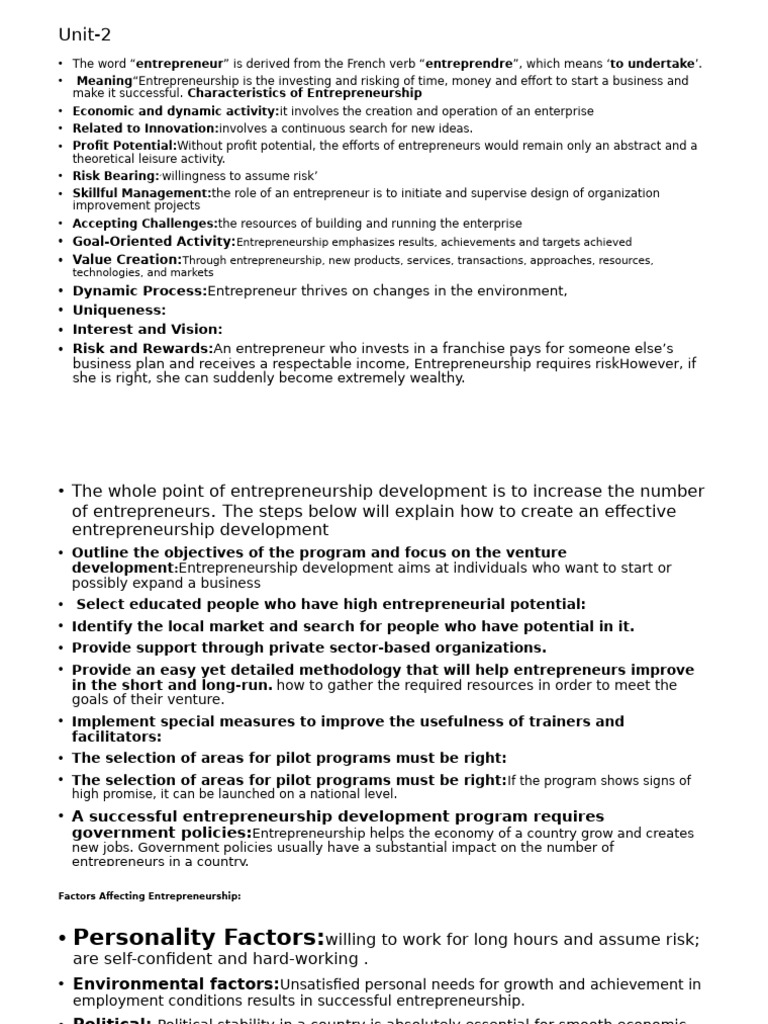 3 Sem Innovation MBA Unit - 2 | PDF | Entrepreneurship | Social Entrepreneurship