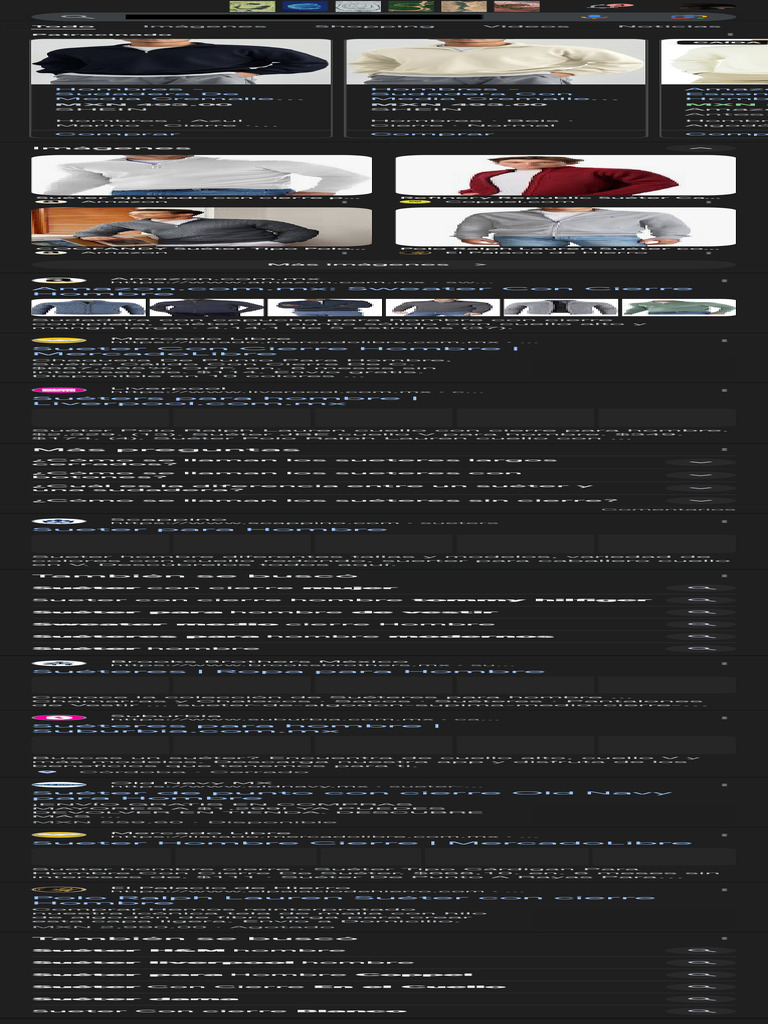 Suéteres con Cierre para Hombre | PDF | Ropa