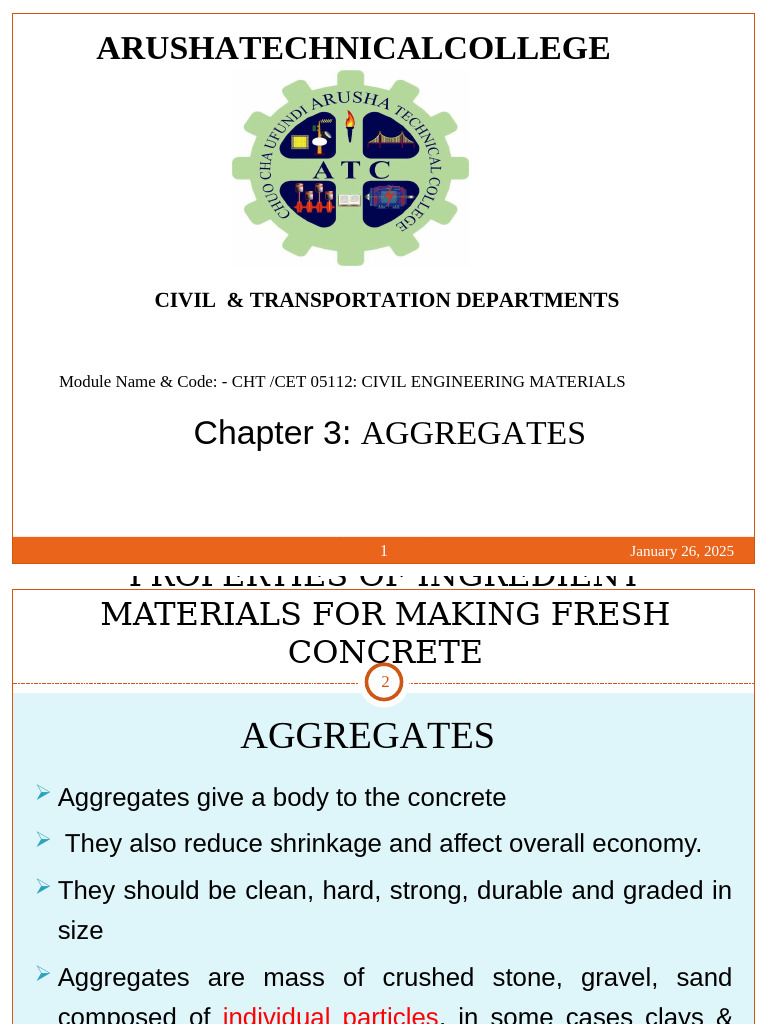 Chapter 3 Aggregate | PDF | Concrete | Construction Aggregate