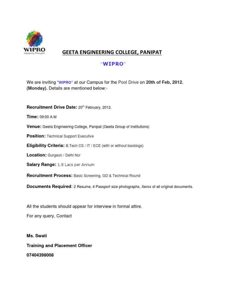 Profile of Wipro | PDF | Career & Growth | Business