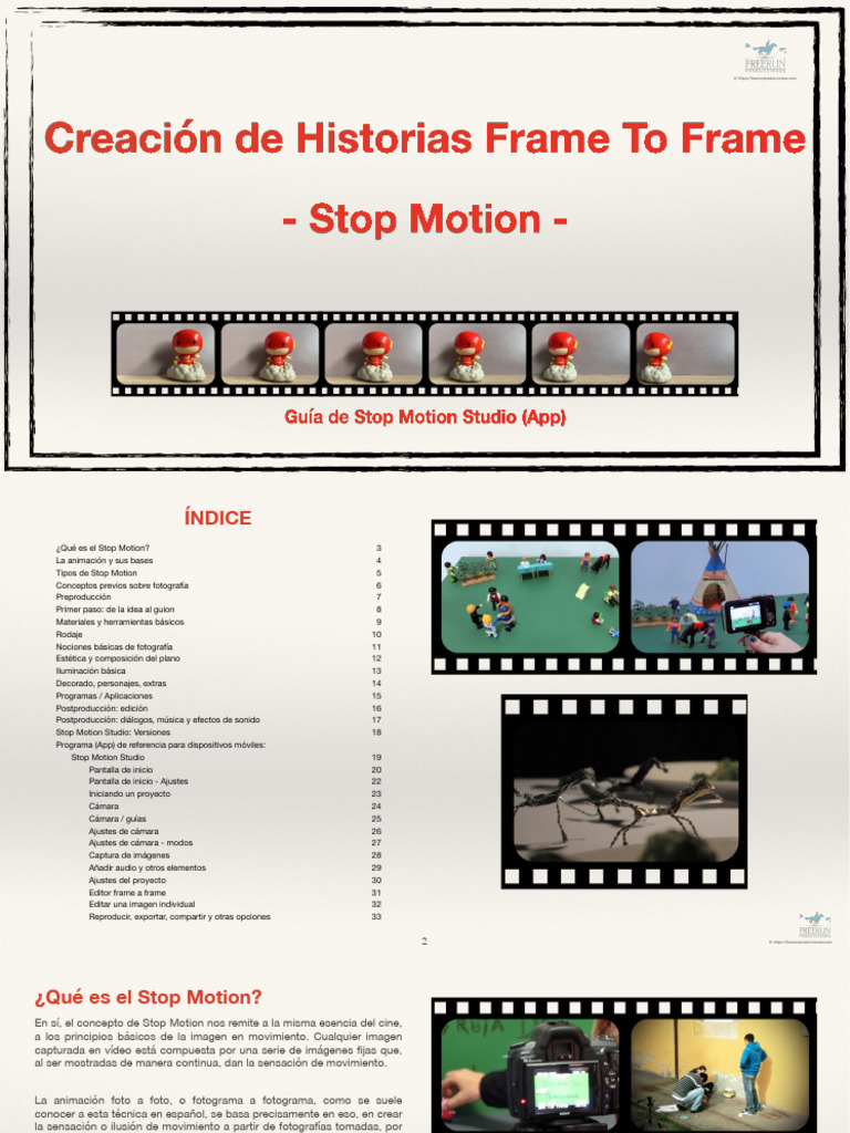 Guía Completa de Stop Motion Studio | PDF | Animación | Cámara