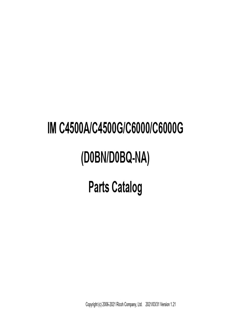 Imc4500 Manual de Partes | PDF | Computing