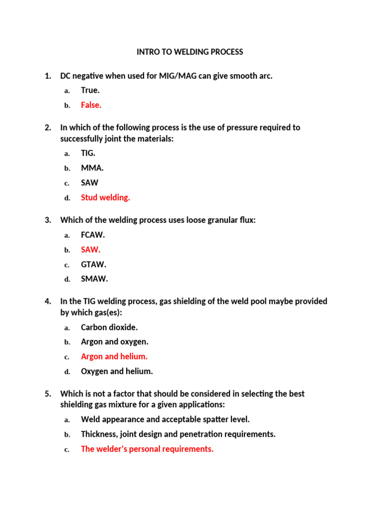 Intro To Welding Process | PDF | Welding | Construction