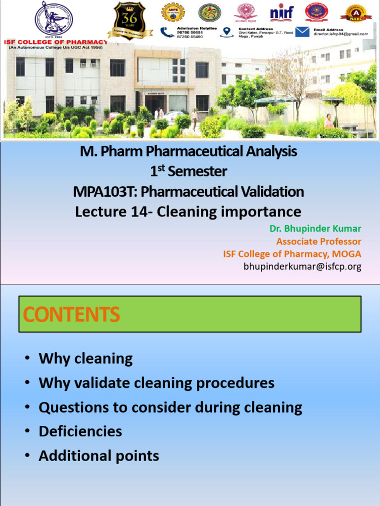 MPA103T- L13- Cleaning | PDF