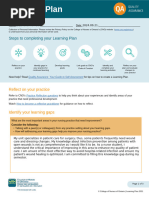 Learning Plan CNO | PDF | Critical Thinking | Nursing