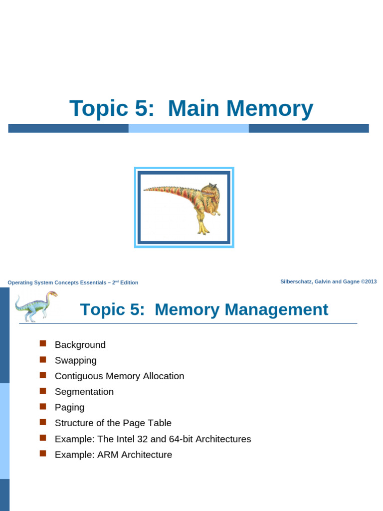 CSM 3131 Topic 5 - Memory Management | PDF | Operating System | Process (Computing)