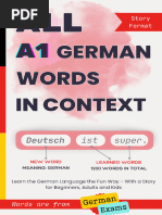 Goethe A1 German Vocabulary List | PDF | Workweek And Weekend | Linguistics