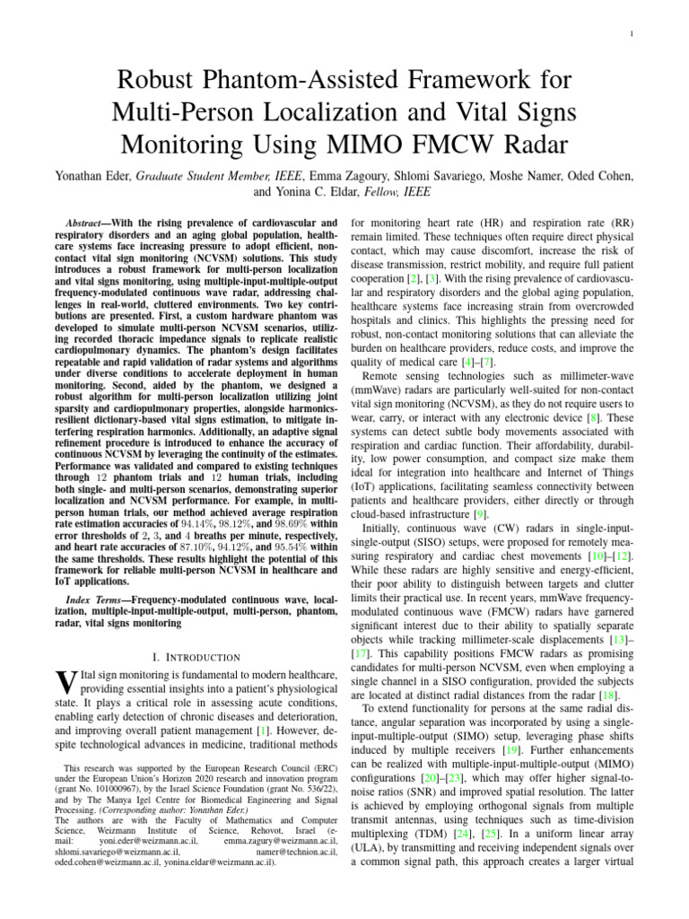 Robust Phantom-Assisted Framework For Multi-Person Localization and Vital Signs Monitoring Using ...