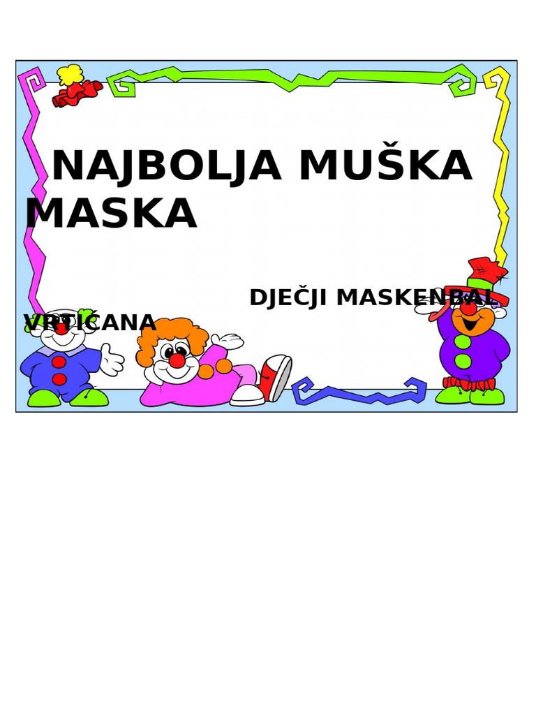 Najbolja Muška Maska | PDF