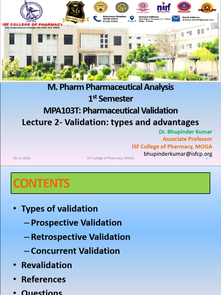 Advantages of Pharmaceutical Validation | PDF | Specification (Technical Standard) | Pharmacy