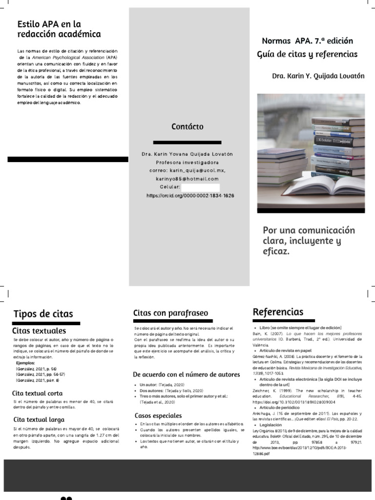 TRÍPTICO | PDF | Estilo apa