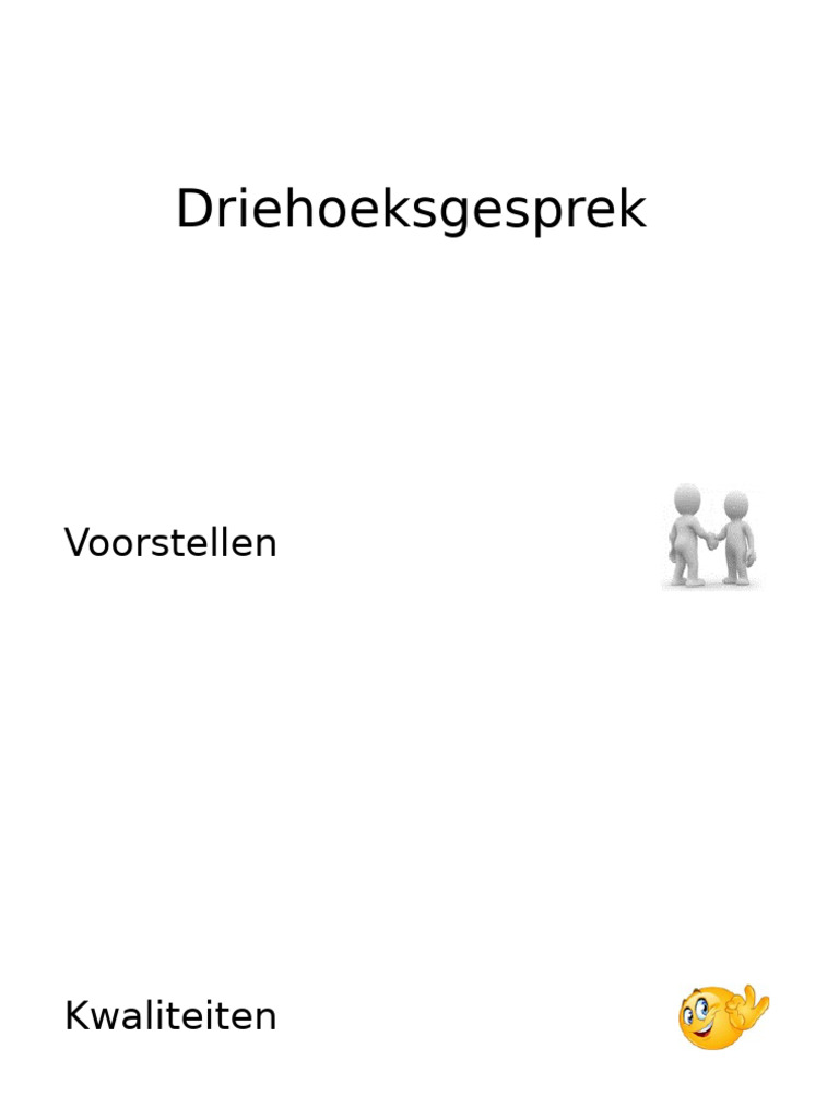 Driehoeksgesprek Invul PP | PDF