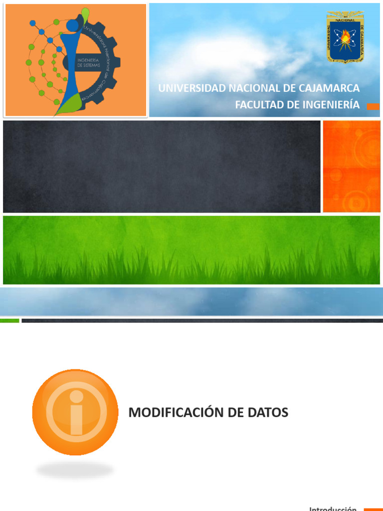 BD2 - 06 - Modificación de datos | PDF | SQL | Informática