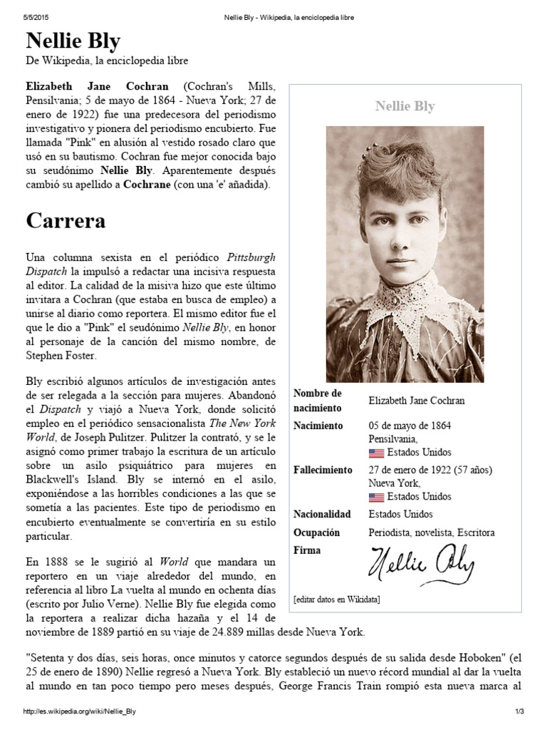 Nellie Bly | PDF