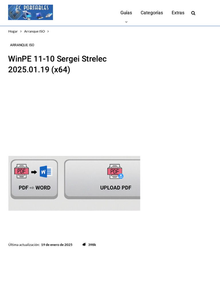 Herramienta WinPE de Sergei Strelec | PDF | Arranque | Software utilitario