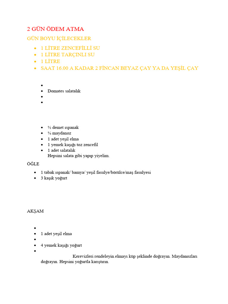 Nesri̇n Tanta 2 Gün Ödem Atma | PDF