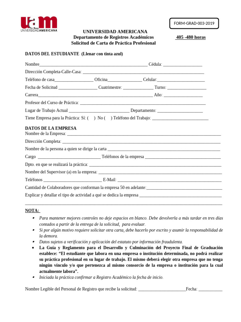 FORMATO-SOLIC-405-HORAS (1) | PDF