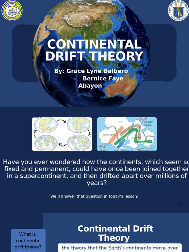About Continental Drift | PDF | Plate Tectonics | Continent
