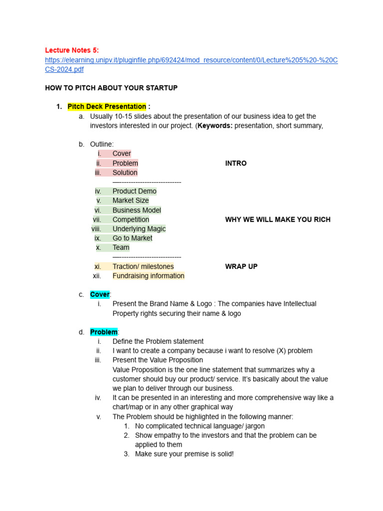 Pitch Deck and Elevator Pitch | PDF | Emotional Intelligence | Social ...