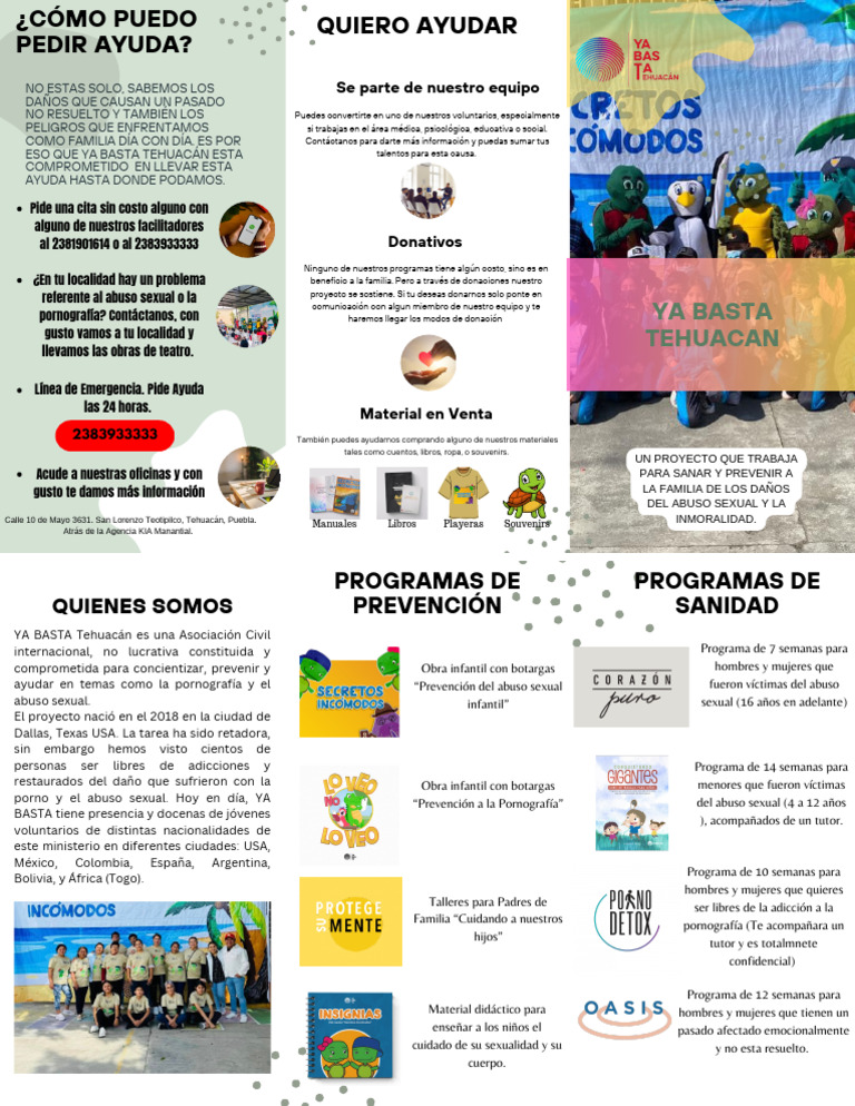 FOLLETO YA BASTA | PDF | Abuso sexual