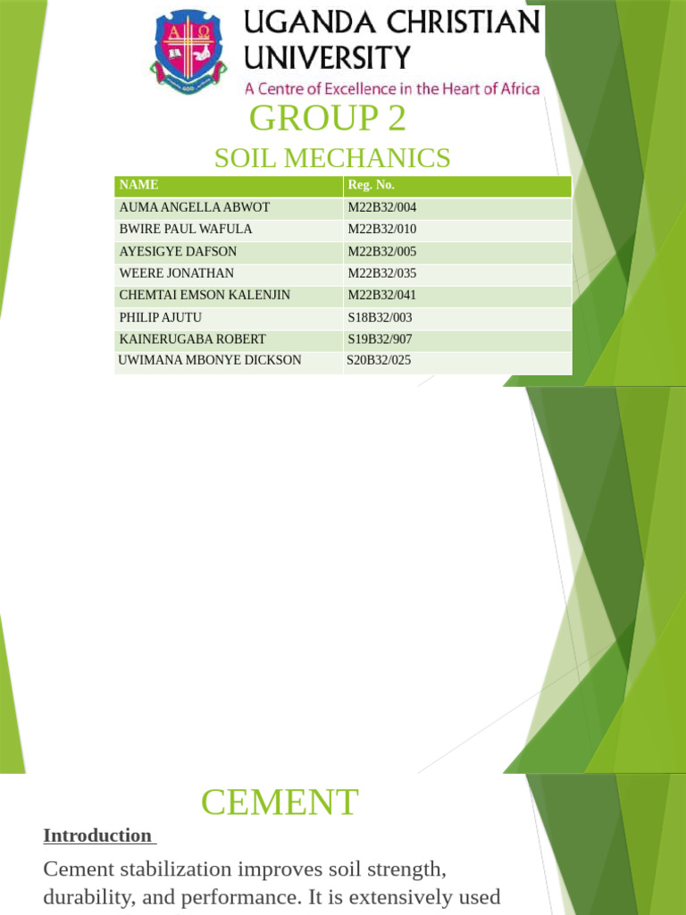 Cement Stabilization in Soil Mechanics | PDF