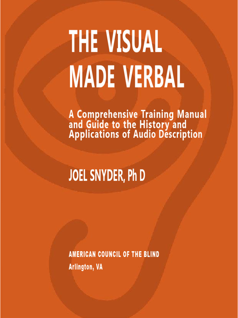 The Visual Made Verbal | PDF | Visual Impairment | Eye