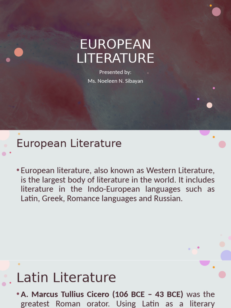 Overview of European Literature | PDF | William Shakespeare