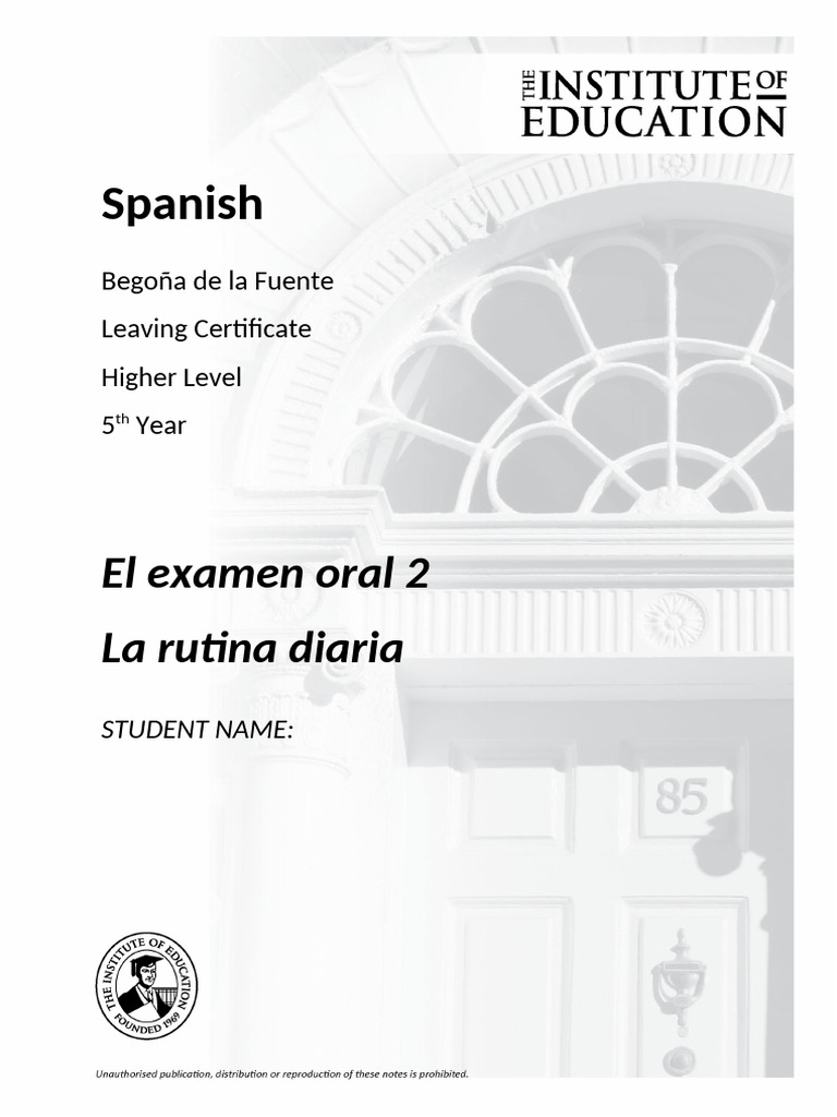 El Examen Oral 2 | PDF | Comida
