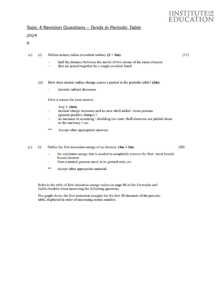Topic 4 Revision Questions | PDF