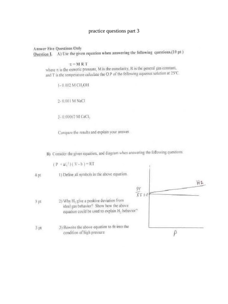 Practice Questions Part 3 | PDF