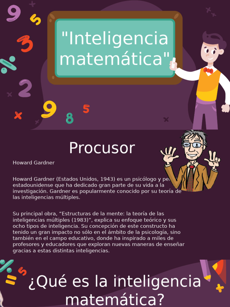Inteligencia Lógico-Matemática en Niños | PDF | Inteligencia | Matemáticas