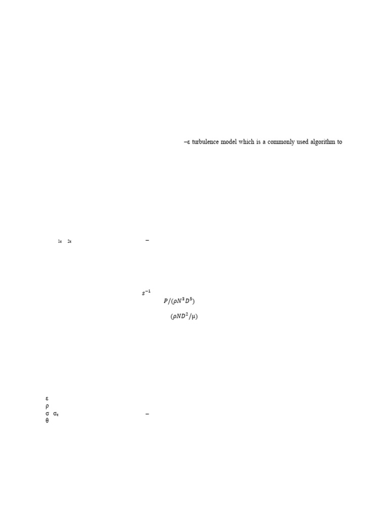 CFD SIMULATION MODEL FOR MIXING TANK USING MULTIPLE REFERENCE FRAME ...