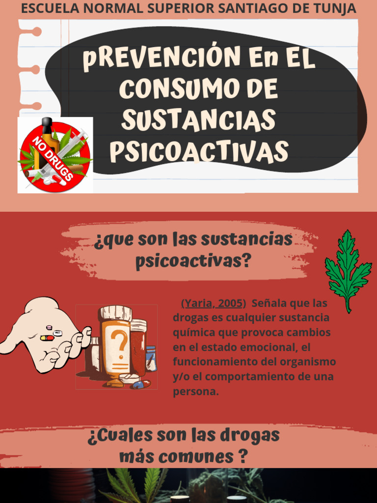 pREVENCIÓN SOBRE EL CONSUMO DE SUSTANCIAS PSICOACTIVAS | PDF | Cannabis (Droga) | Drogas ...