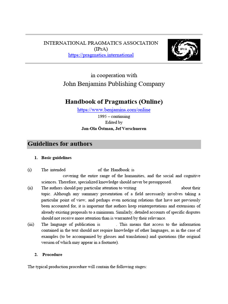 HoP Guidelines | PDF | Linguistics | Human Communication