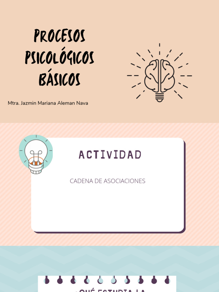 Procesos Psicológicos Básicos | PDF | Sentidos | Percepción