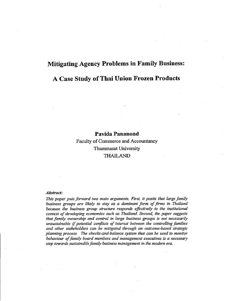Case Study - Family Business | PDF