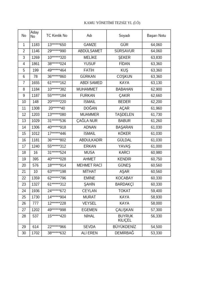 kamu_tezsiz | PDF