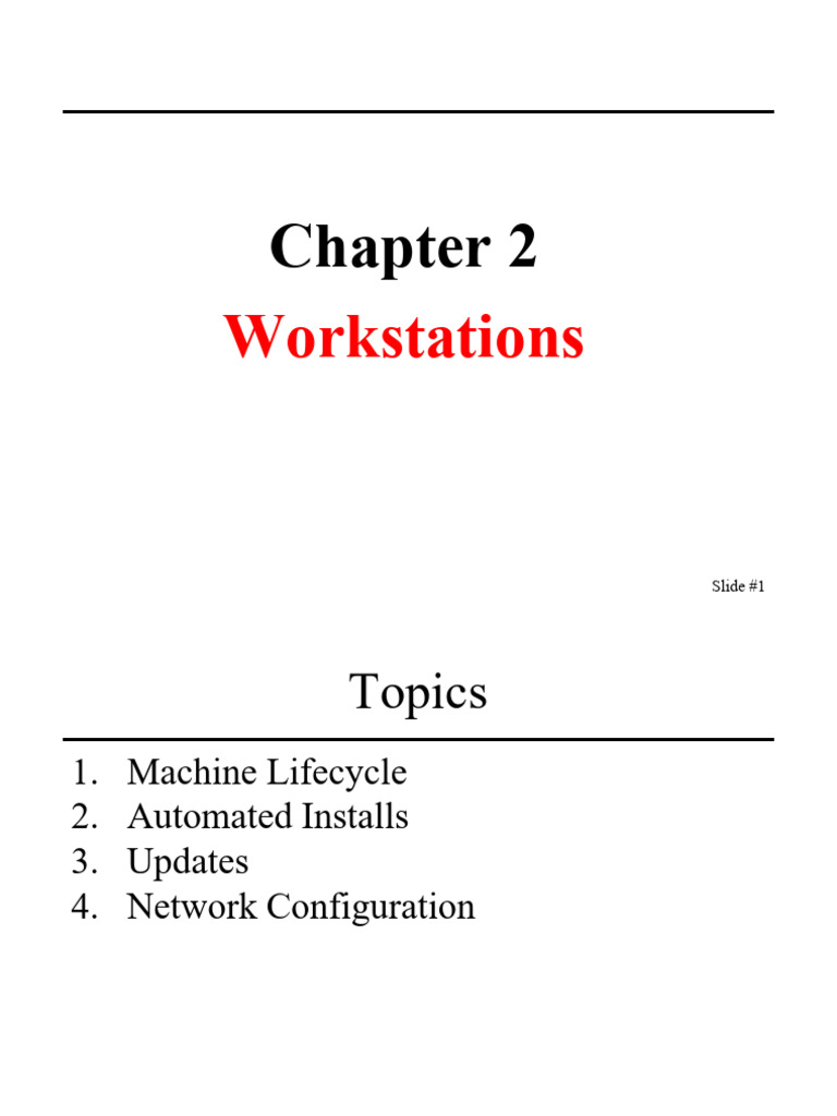 02-Chapter 2 - Workstations | PDF | Computer Engineering | Computer ...