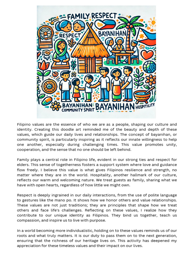 Filipino Values Are The Essence of Who We Are As A People, Shaping Our ...